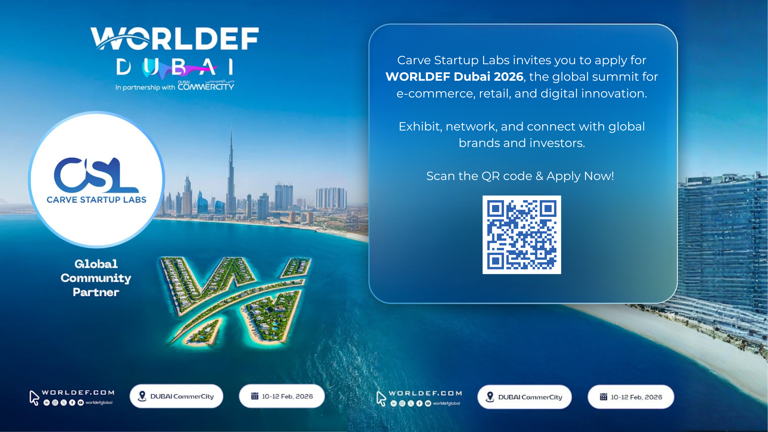 WORLDEF Dubai 2026 – Global E-Commerce Summit - Carve Startup Labs