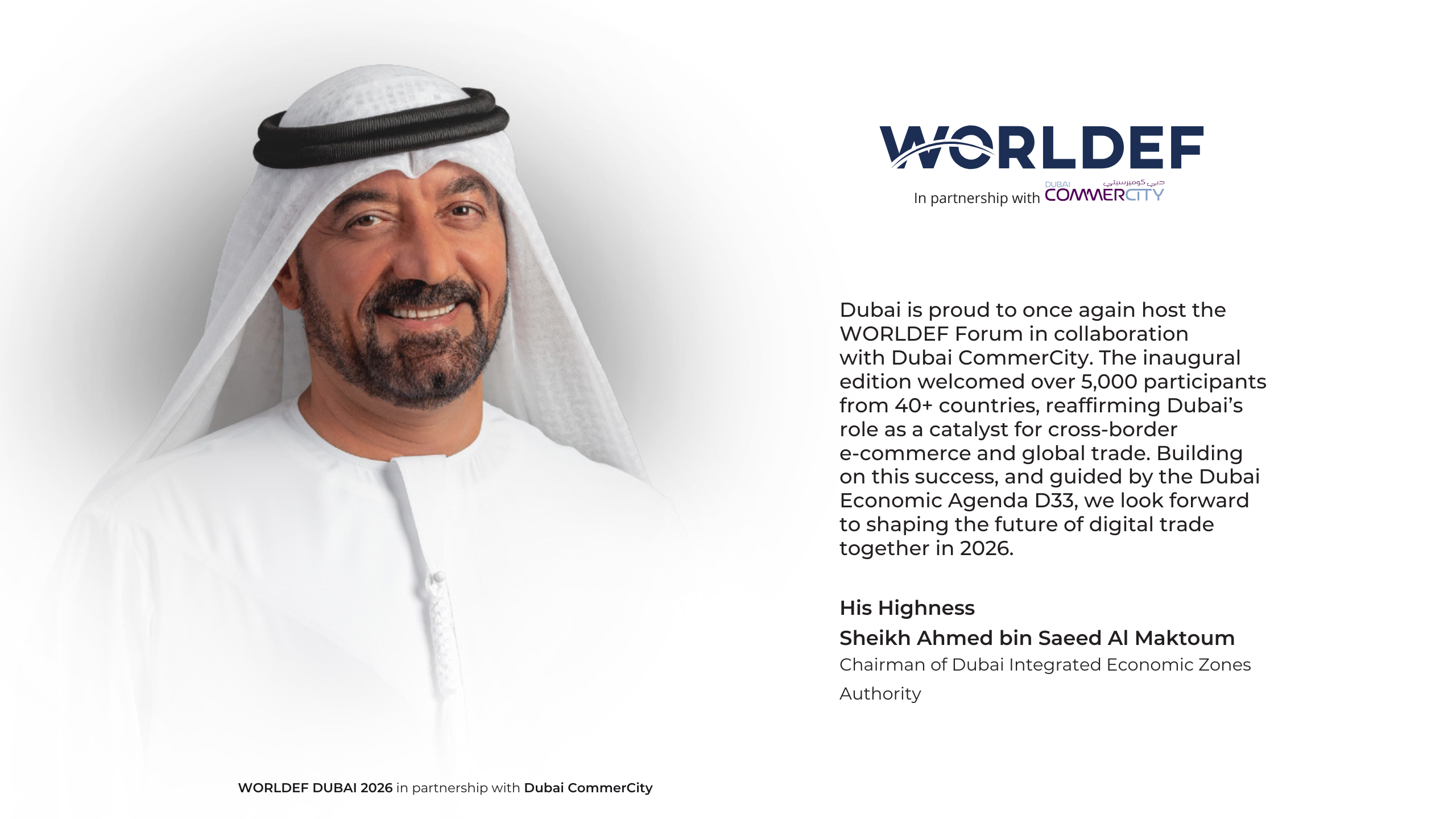 WORLDEF Dubai 2026 – Global E-Commerce Summit - Carve Startup Labs